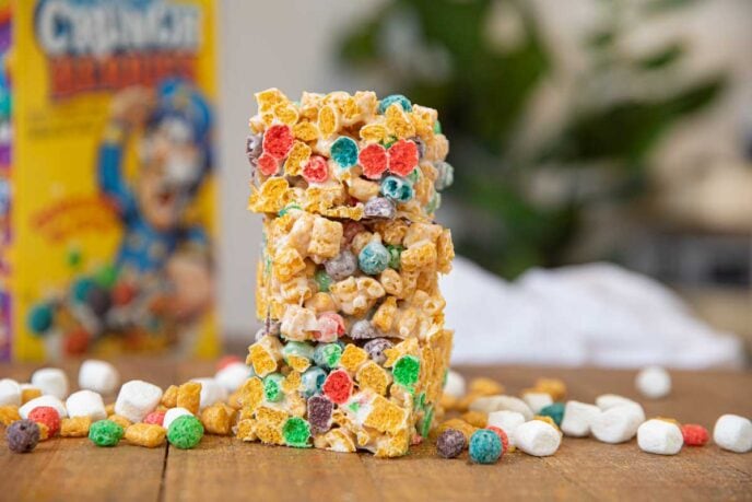 Crunchberry Cereal Bars - Dinner, then Dessert