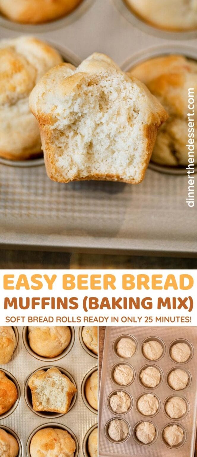 Easy Beer Bread Muffins (Baking Mix) Recipe - Dinner, then Dessert