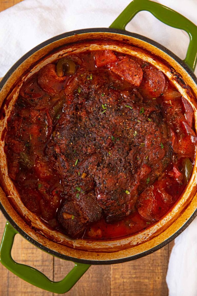 Pepperoni Pizza Pot Roast Recipe - Dinner, then Dessert