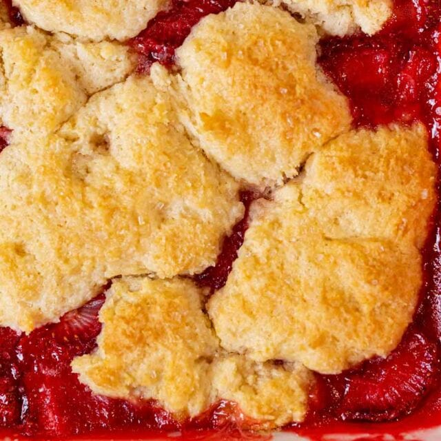 Easy Strawberry Cobbler Recipe - Dinner, then Dessert
