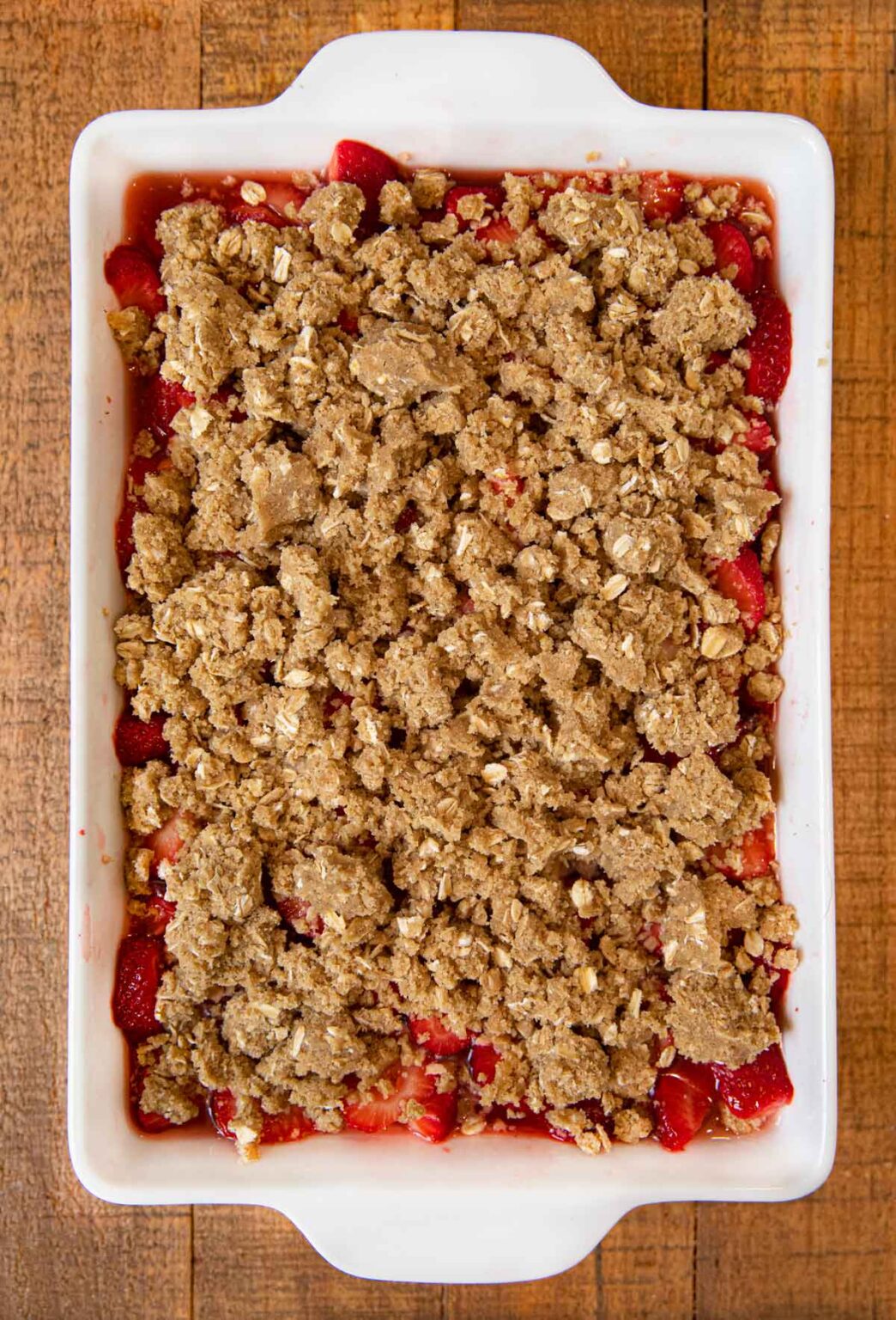 Easy Strawberry Crisp Recipe (w/Buttery Crumble) - Dinner, then Dessert