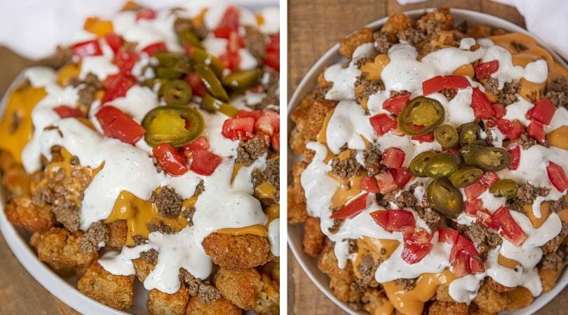 Ultimate Totchos Recipe (With Easy Cheese Sauce!) - Dinner, then Dessert