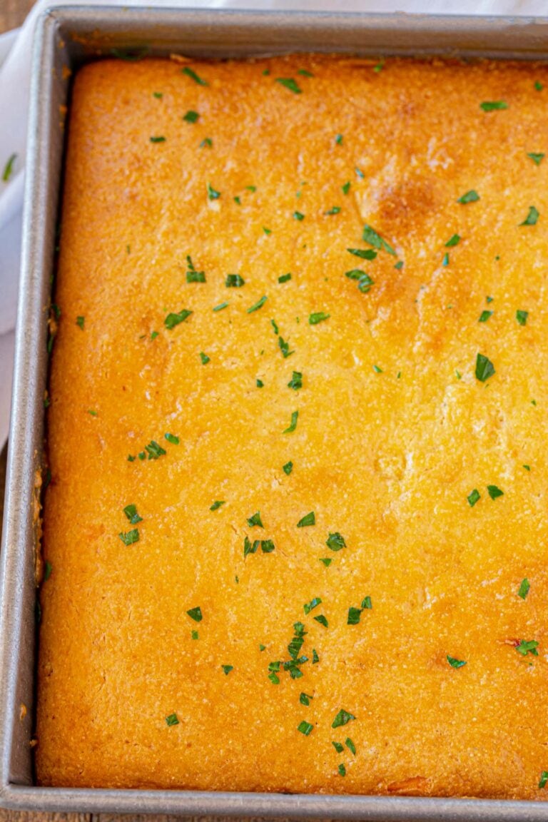 BBQ Beef Cornbread Casserole - Dinner, then Dessert