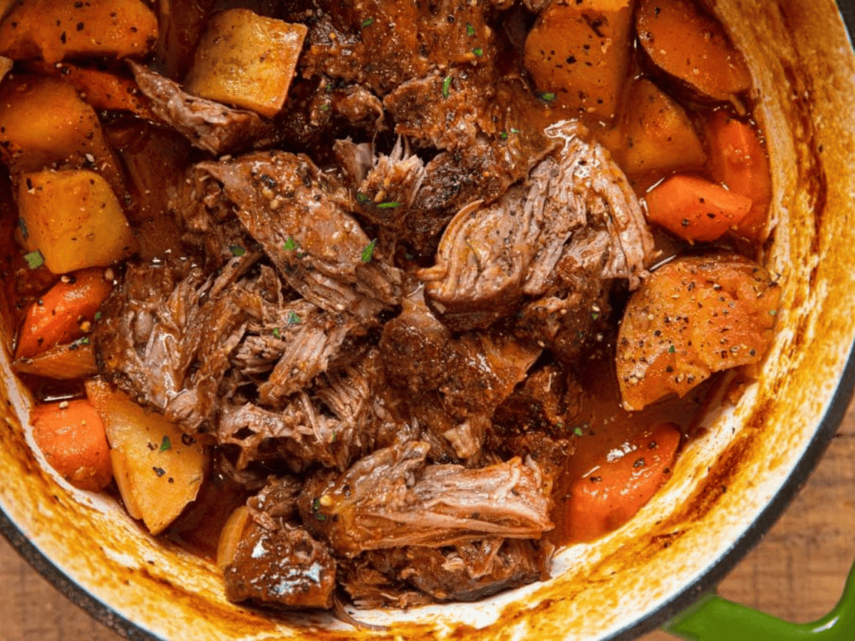 Beer Braised Pot Roast Recipe - Dinner, then Dessert