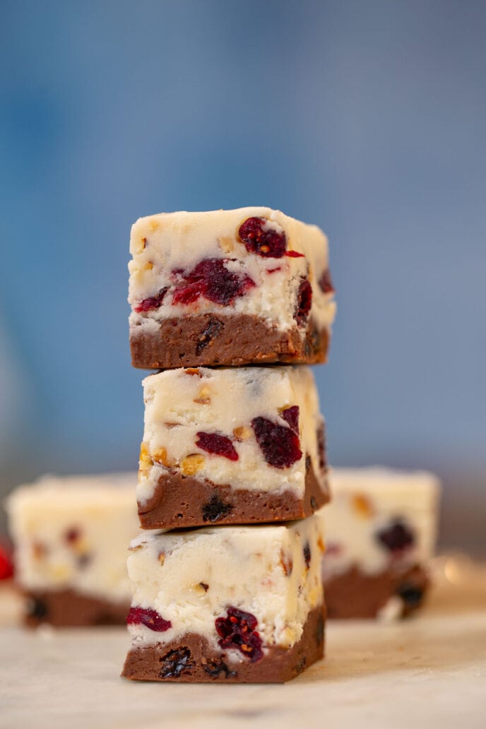 Chocolate Vanilla Fruit and Nut Fudge Recipe - Dinner, then Dessert