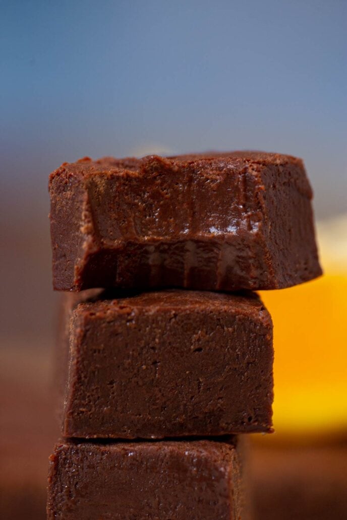 Dark Chocolate Orange Fudge Recipe (3 Ingredients!) - Dinner, then Dessert