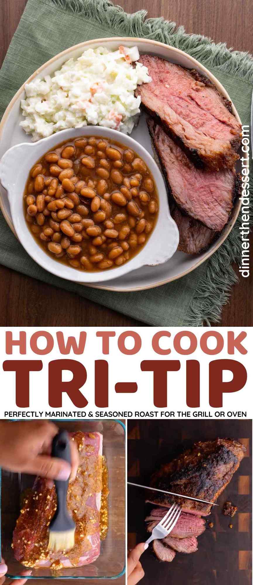 Easy Tri-Tip (Oven or BBQ) Recipe [VIDEO] - Dinner, then Dessert