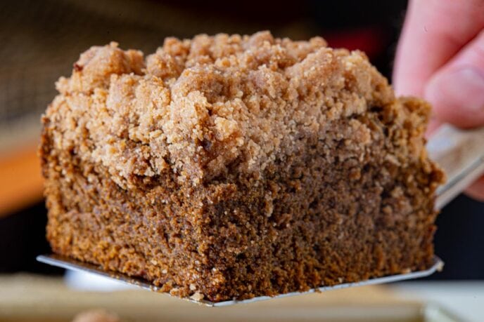 Easy Gingerbread Crumb Cake Recipe - Dinner, then Dessert