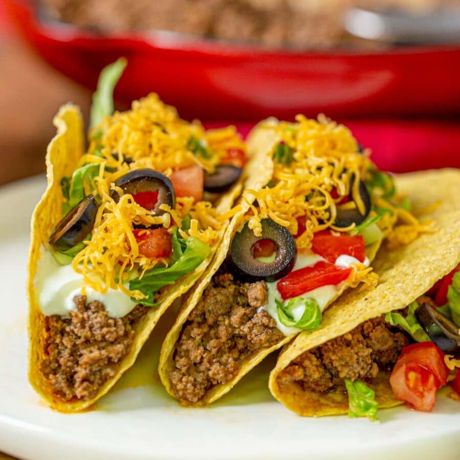 Ground Beef Tacos Recipe (Homemade Seasoning!) - Dinner, then Dessert