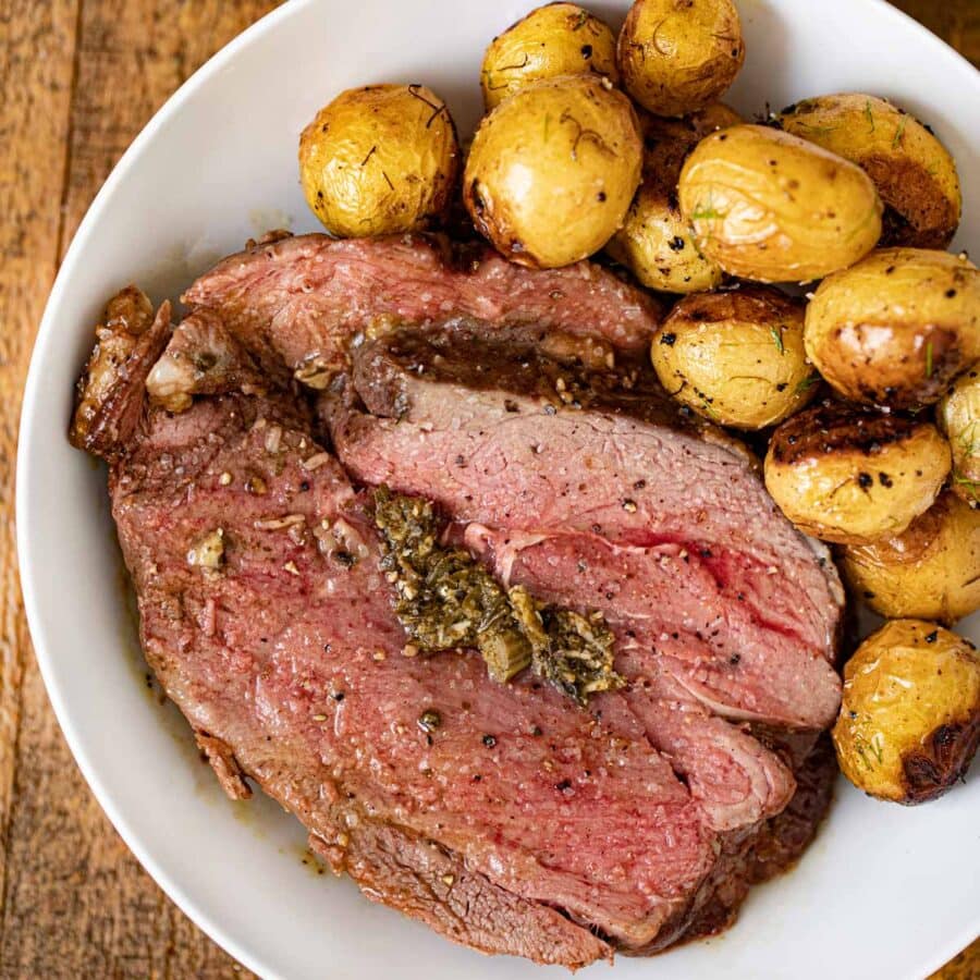 Easy Stuffed Leg of Lamb Recipe - Dinner, then Dessert