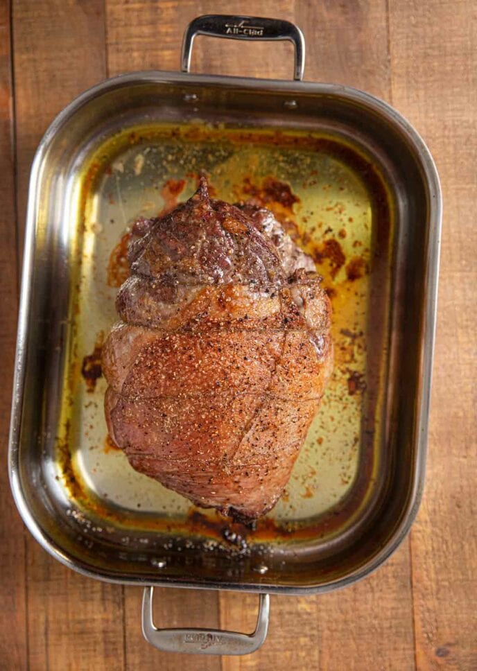 Easy Stuffed Leg of Lamb Recipe - Dinner, then Dessert