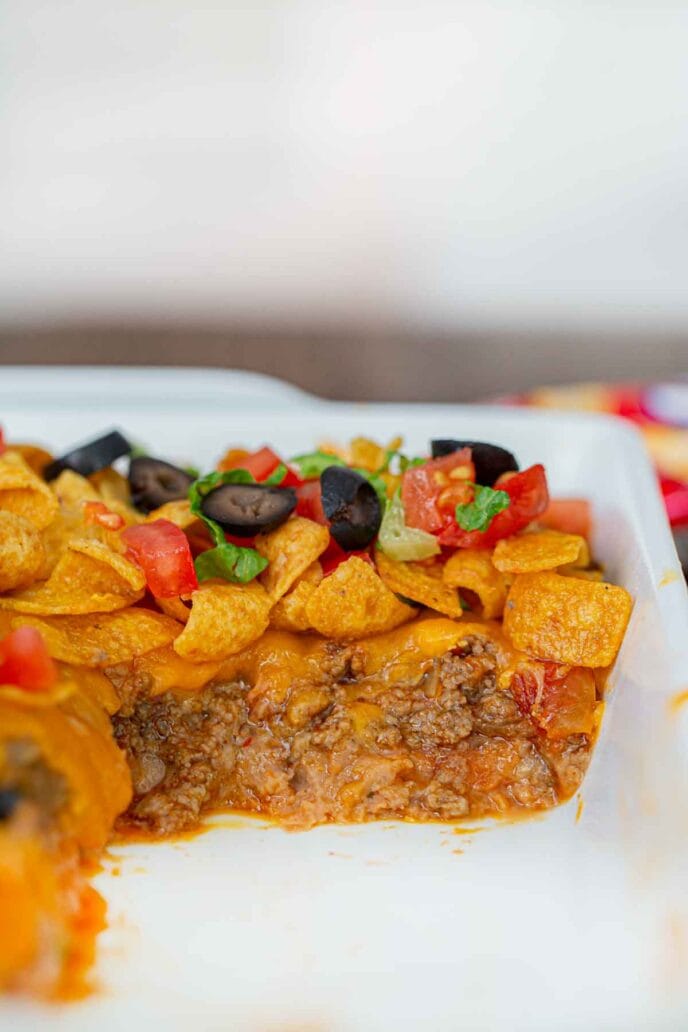 Easy Taco Casserole Recipe Weeknight Dinner Dinner Then Dessert