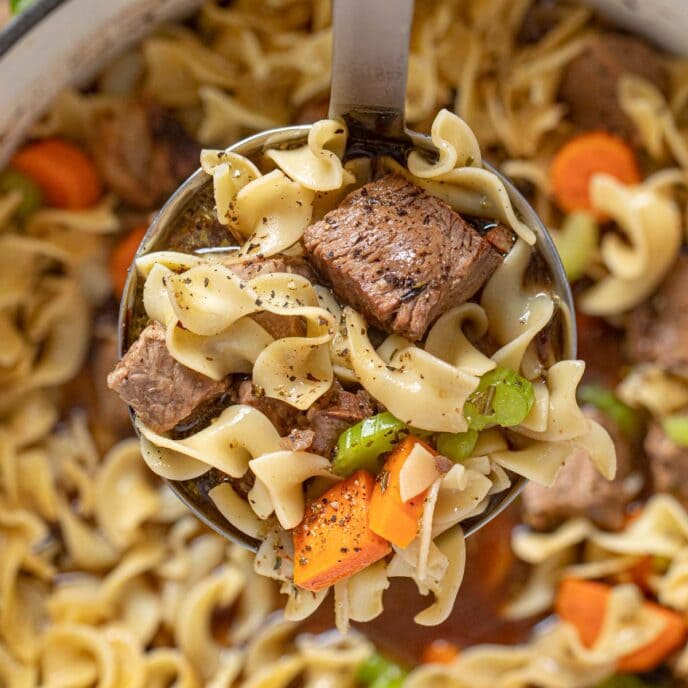 The BEST Beef Noodle Soup Recipe (So Easy!) - Dinner, then Dessert