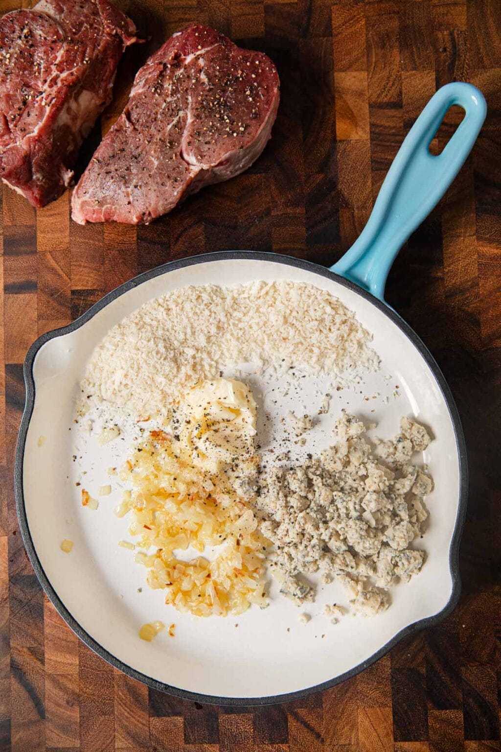 Blue Cheese Crusted Filet Mignon Recipe - Dinner, then Dessert