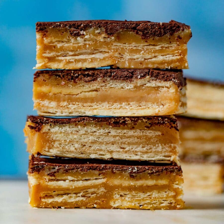Chocolate Caramel Cracker Bars Recipe- Dinner, then Dessert