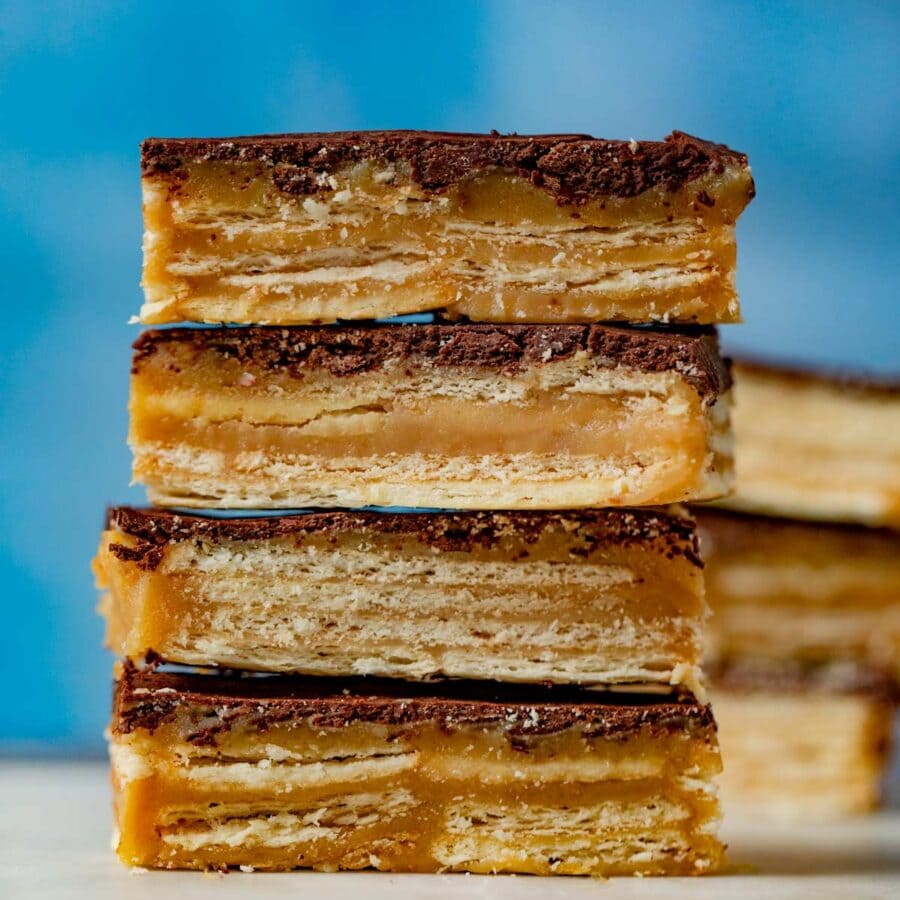 Caramel Chocolate Bars Recipe - Dinner, then Dessert