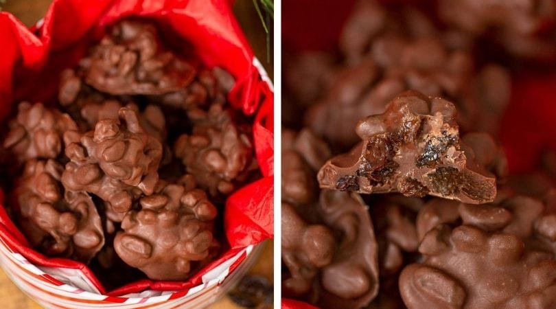 Chocolate Raisin Clusters Recipe - Dinner, then Dessert