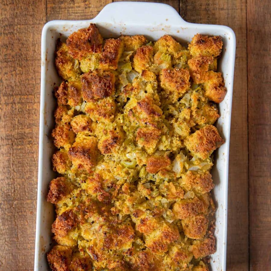 Cornbread Casserole Recipe - Dinner, then Dessert