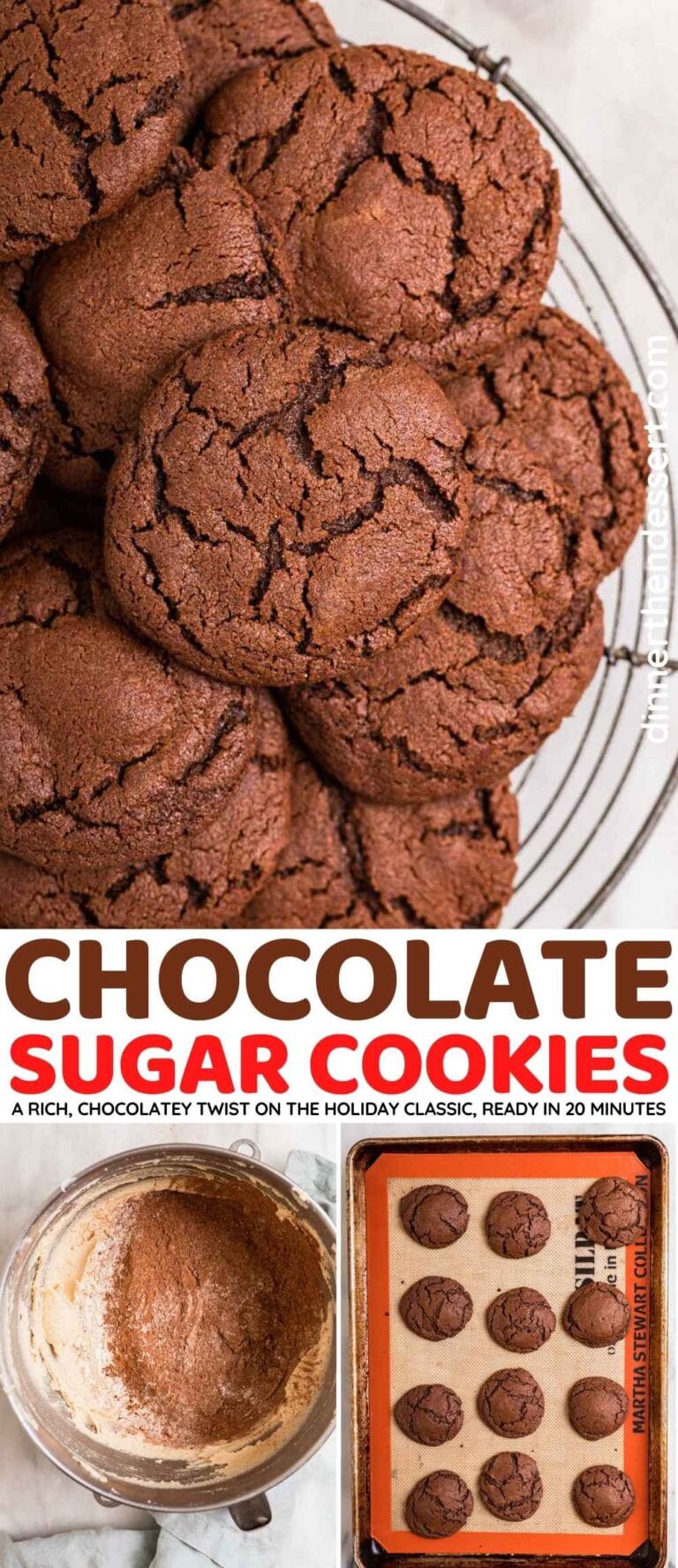 Chocolate Sugar Cookies Recipe - Dinner, then Dessert