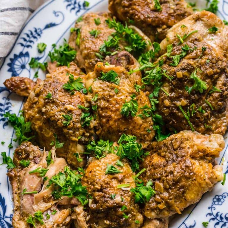 Easy Slow Cooker Pesto Chicken Recipe - Dinner, then Dessert