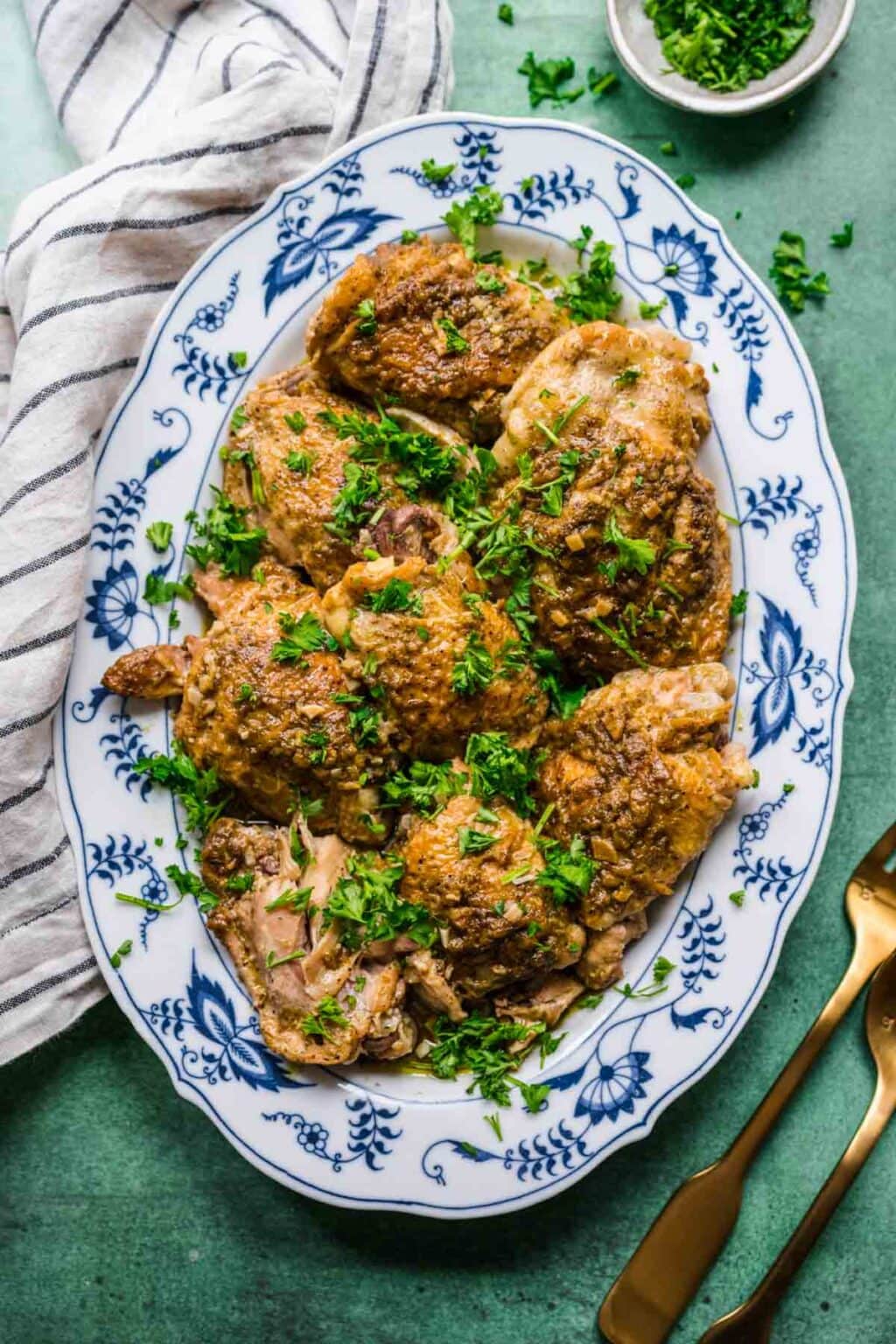 Easy Slow Cooker Pesto Chicken Recipe - Dinner, then Dessert