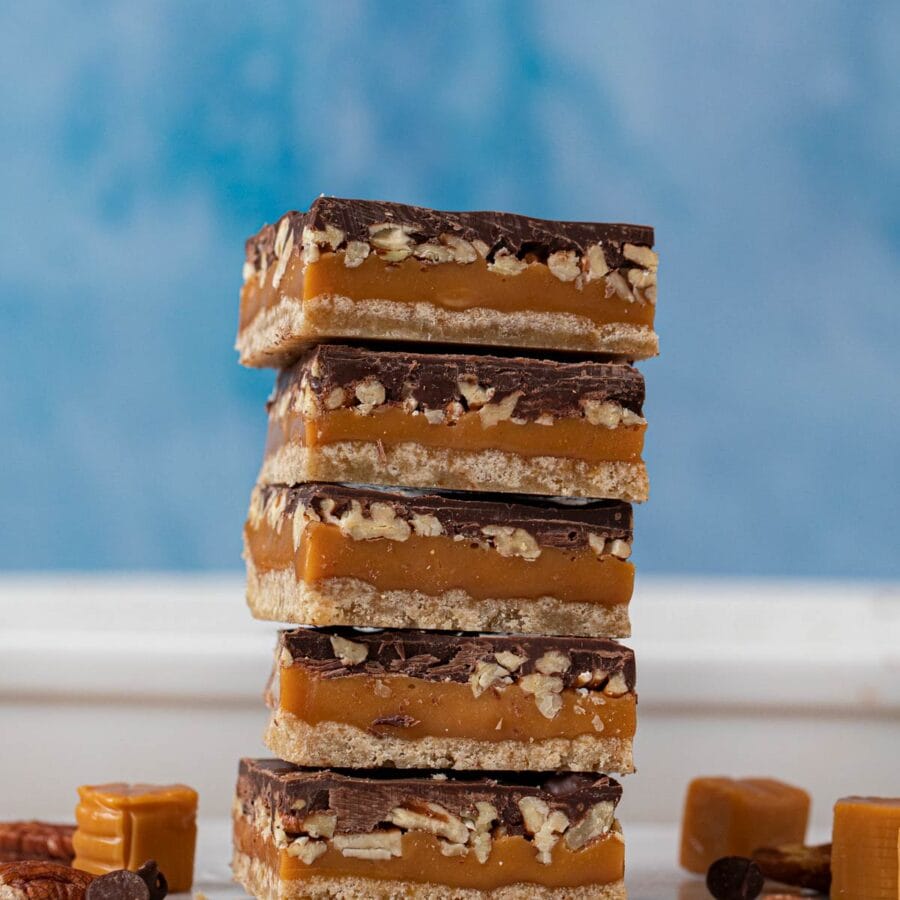 Caramel Chocolate Bars Recipe - Dinner, then Dessert