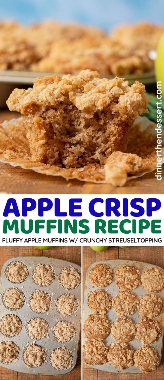 Apple Crisp Muffins Recipe - Dinner, then Dessert