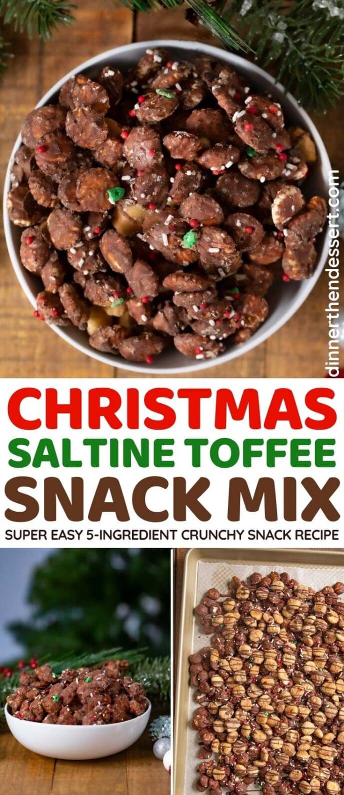 Christmas Saltine Toffee Snack Mix Recipe - Dinner, then Dessert