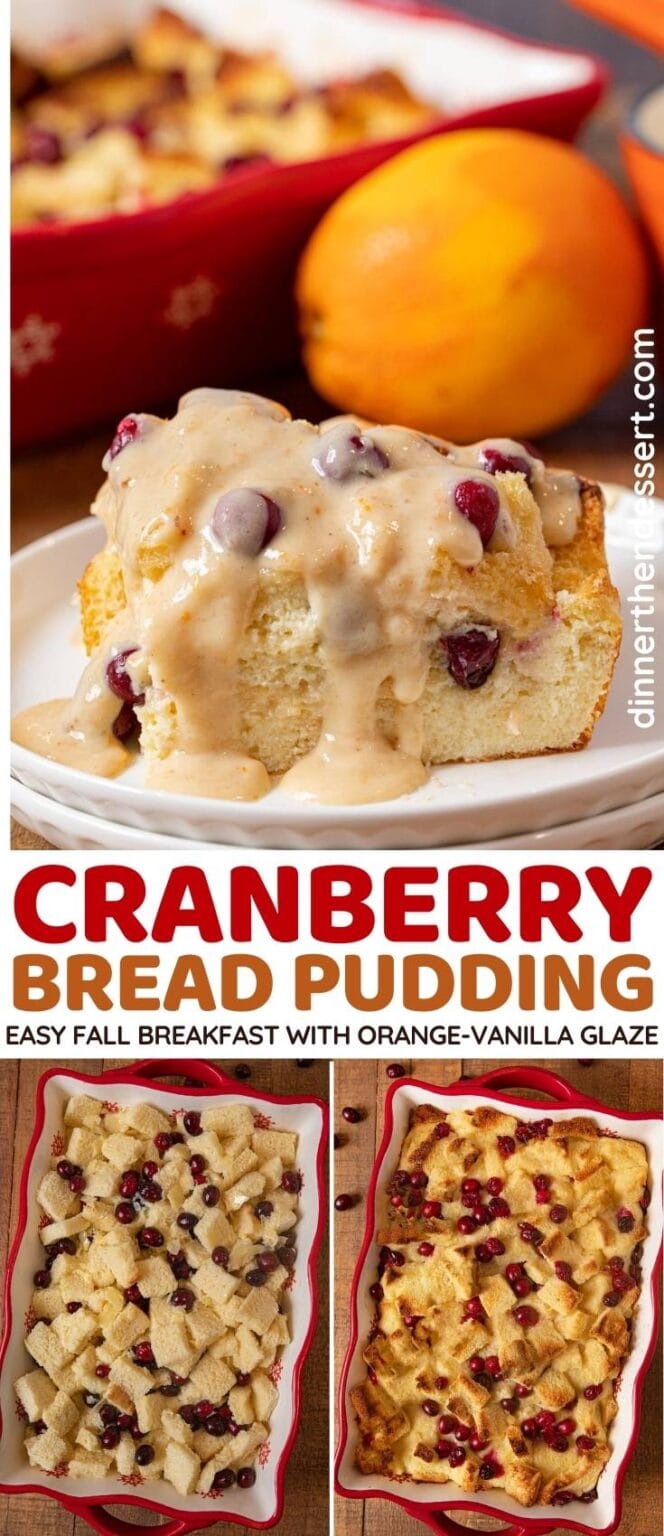 Cranberry Bread Pudding Recipe - Dinner, then Dessert