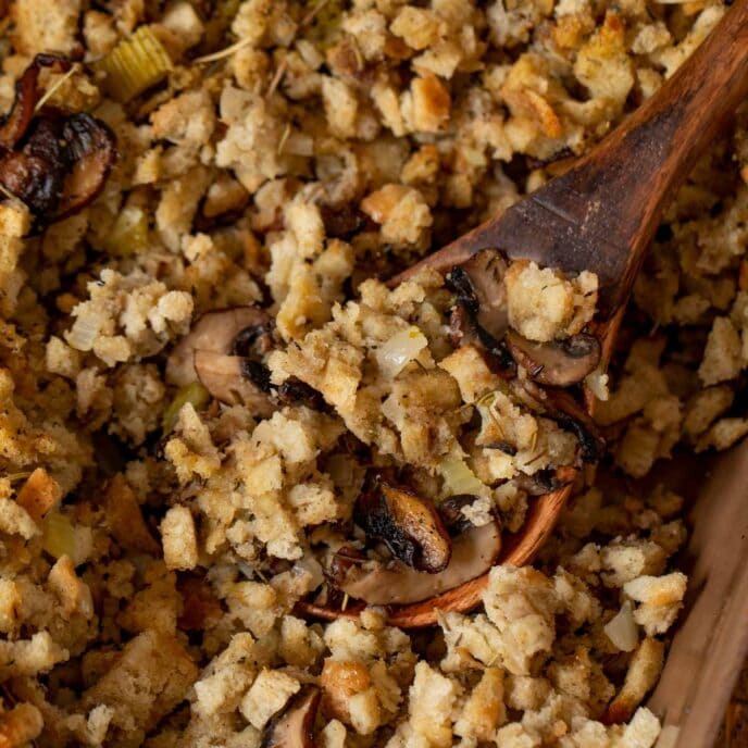 Mushroom Stuffing Recipe - Dinner, then Dessert