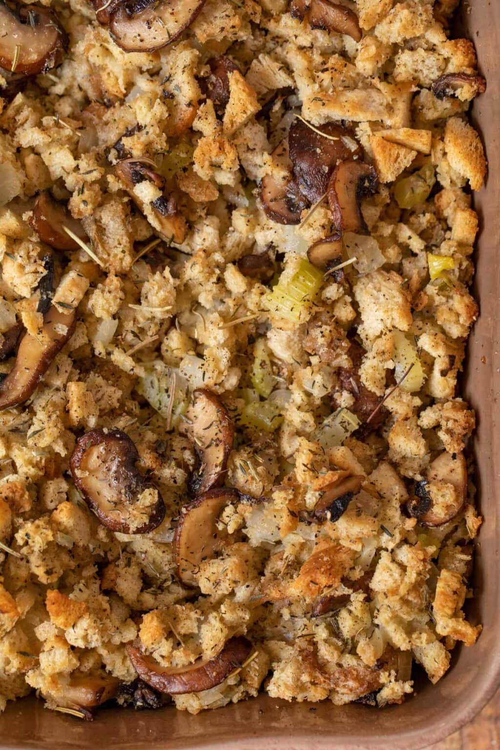 Mushroom Stuffing Recipe - Dinner, then Dessert