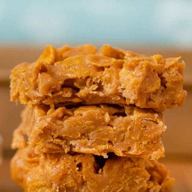Easy Peanut Butter Cornflake Bars Recipe - Dinner, then Dessert