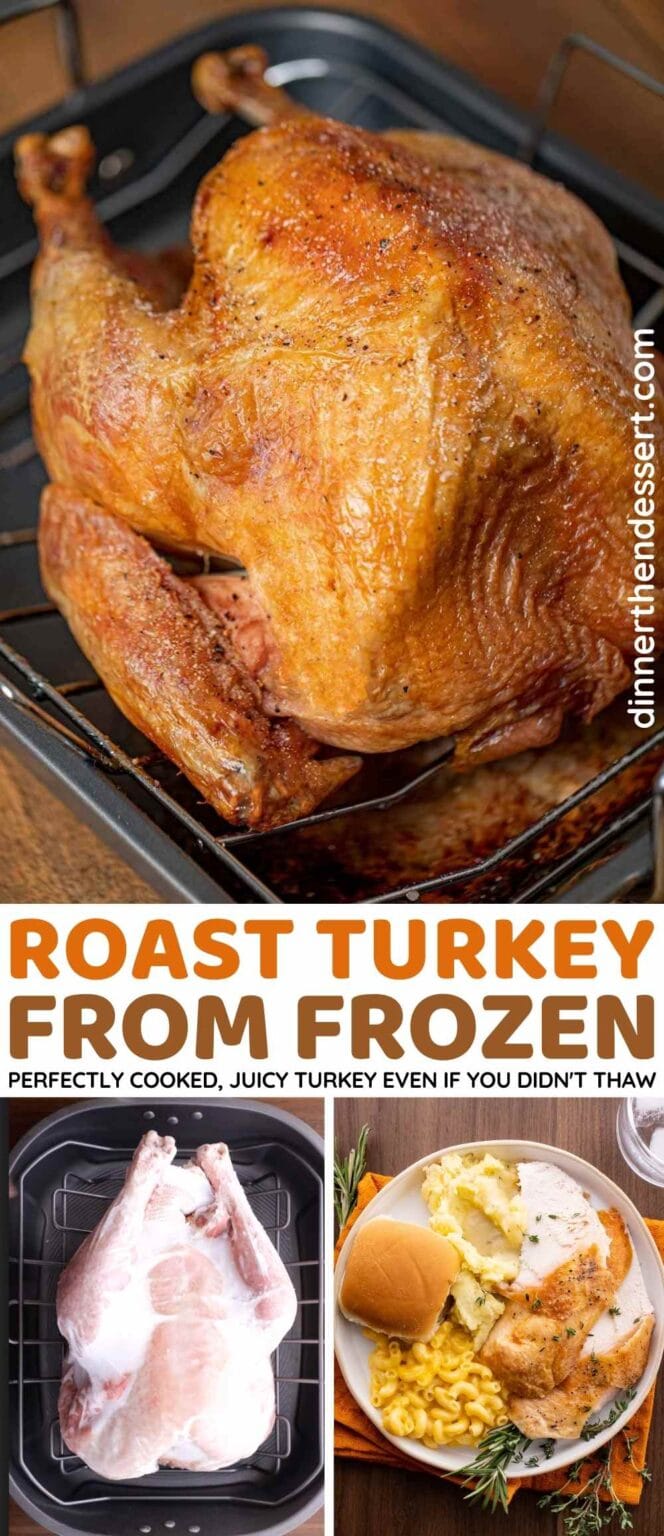 Roast Turkey from Frozen Recipe [VIDEO] - Dinner, then Dessert