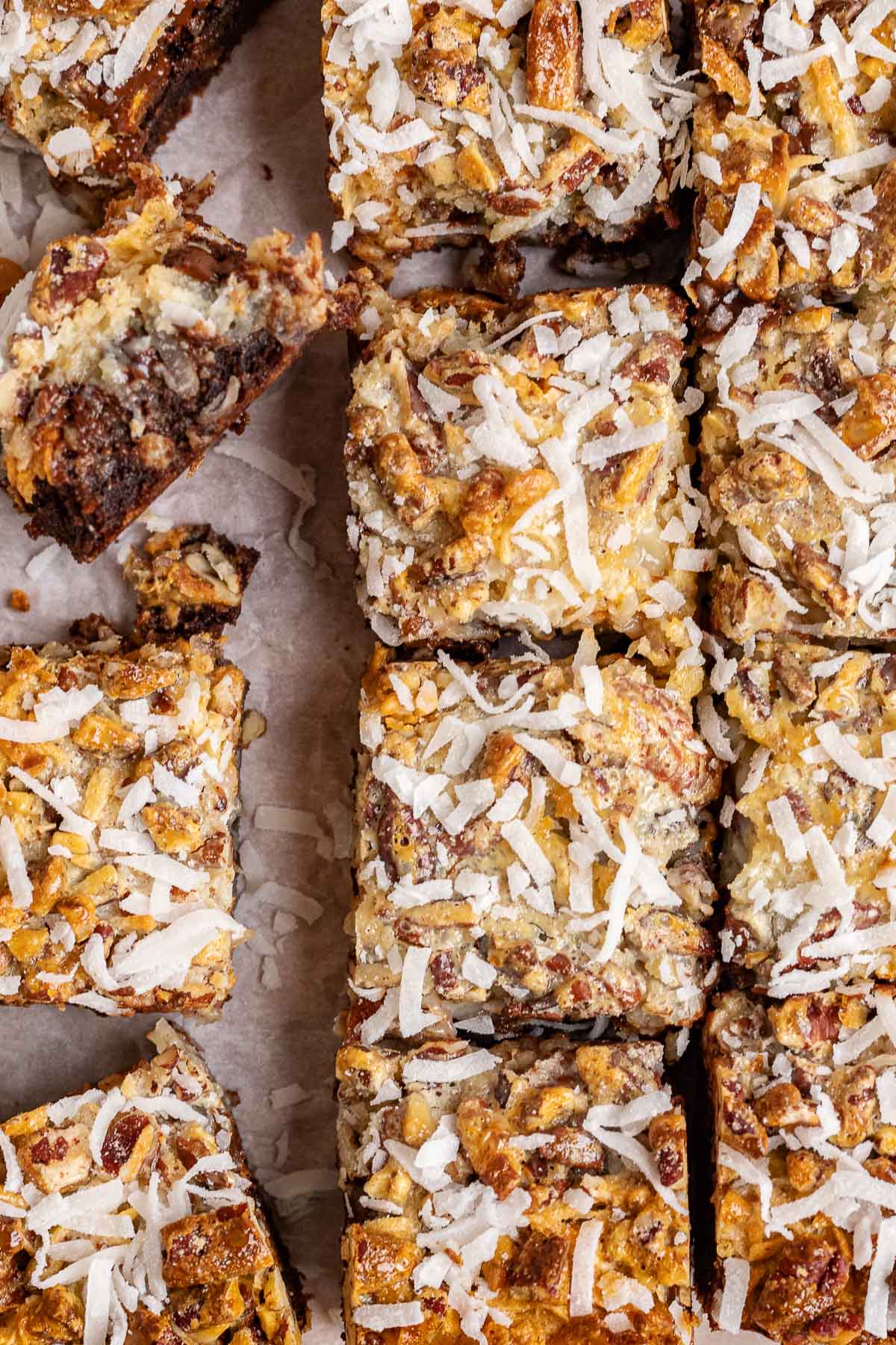 Easy Seven Layer Brownies Recipe - Dinner, then Dessert