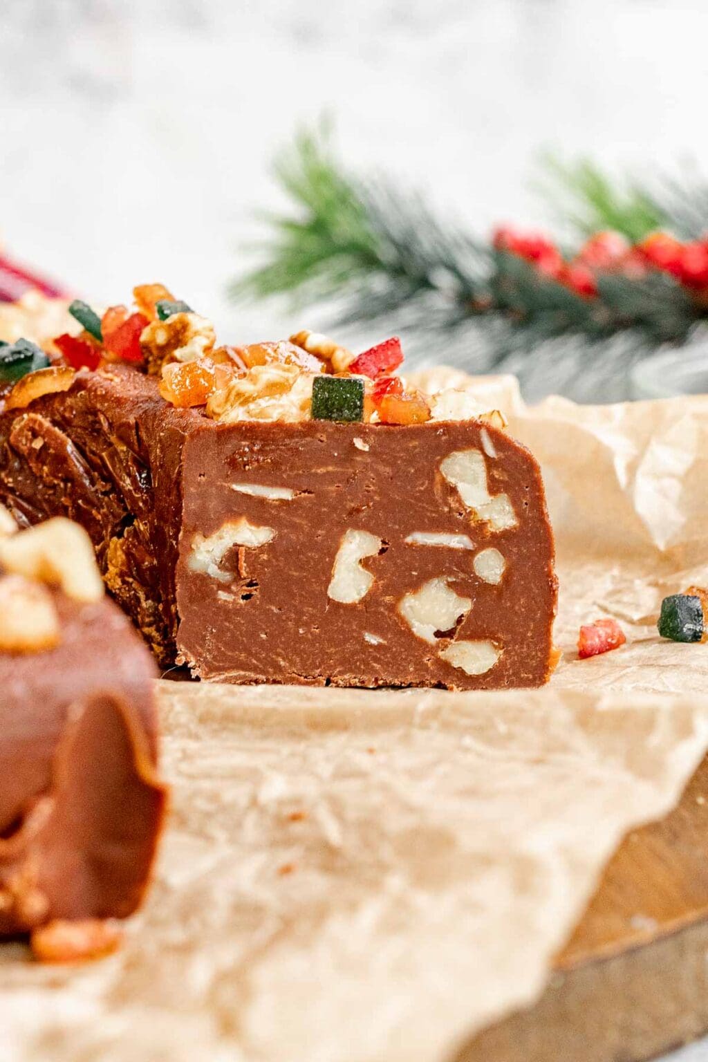Easy Fudge Wreath Recipe - Dinner, then Dessert