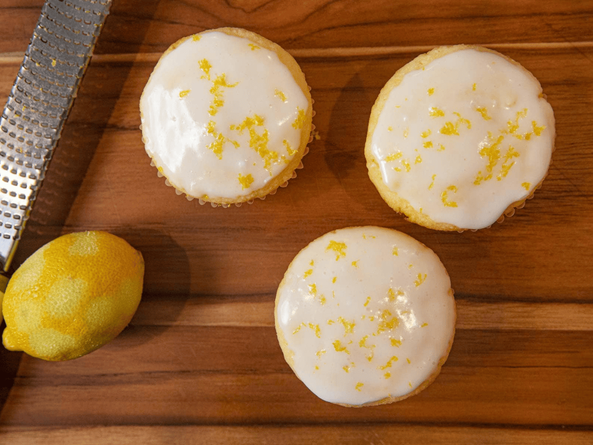 Iced Lemon Muffins Recipe - Dinner, then Dessert