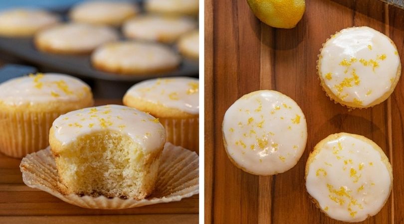 Iced Lemon Muffins Recipe - Dinner, then Dessert