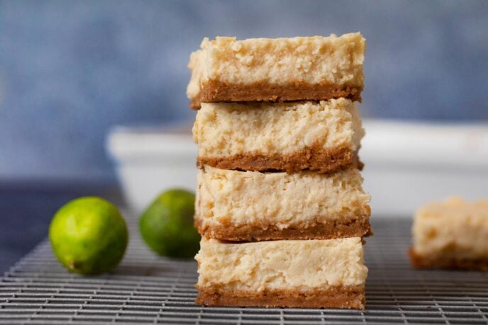 Key Lime Cheesecake Bars Recipe - Dinner, then Dessert