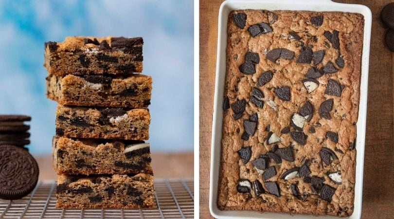 Oreo Blondies Recipe - Dinner, then Dessert