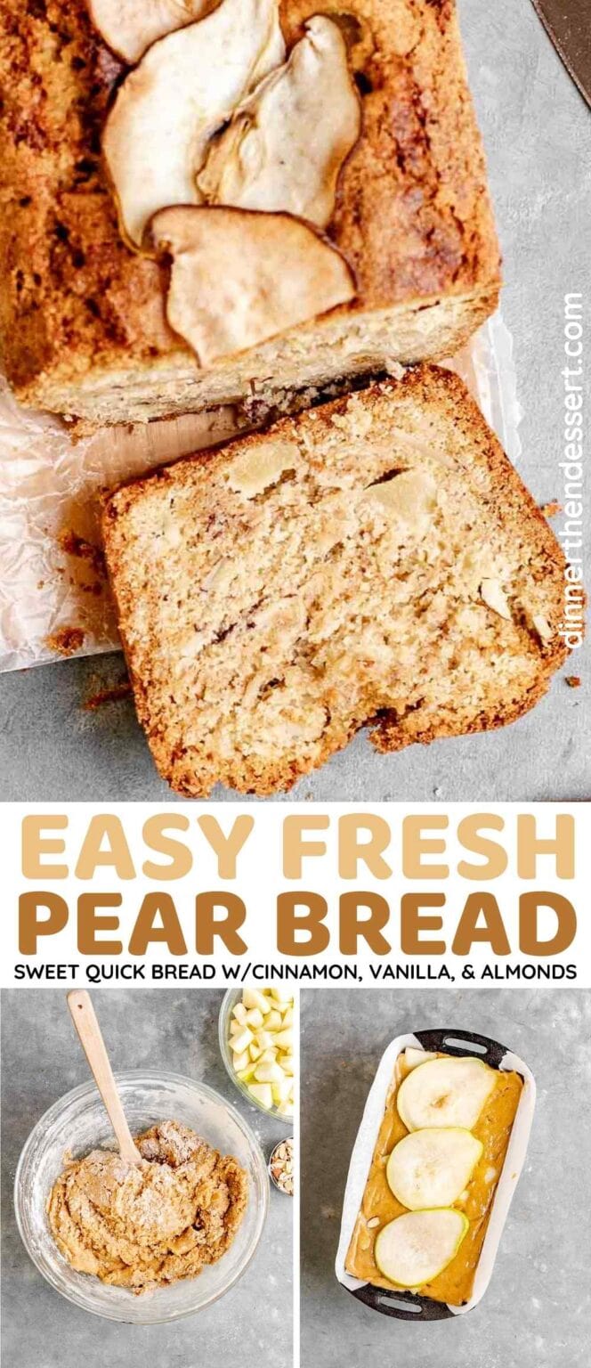 Easy Pear Bread Recipe (With Fresh Pears!) - Dinner, then Dessert