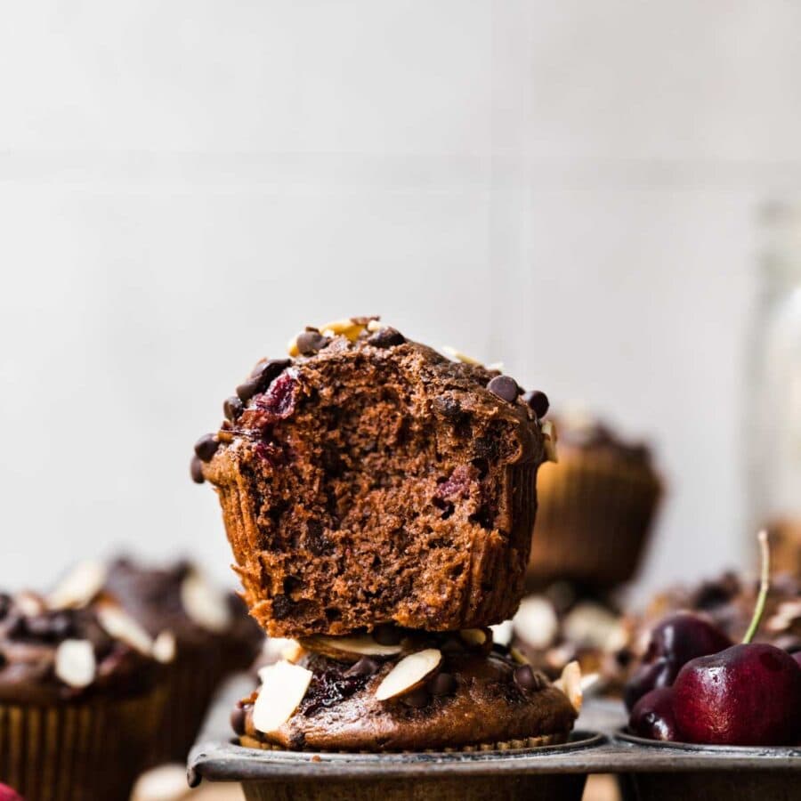 Cherry Muffins Recipe - Dinner, then Dessert