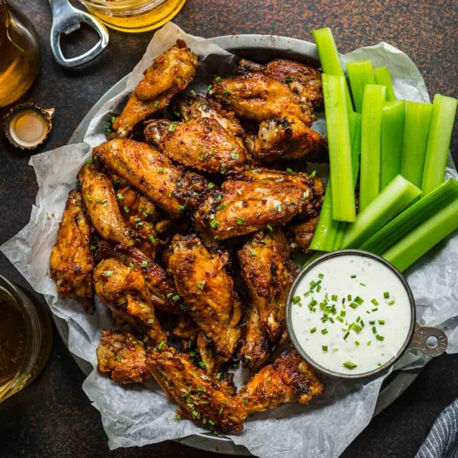 Grilled Chicken Wings Recipe - Dinner, then Dessert