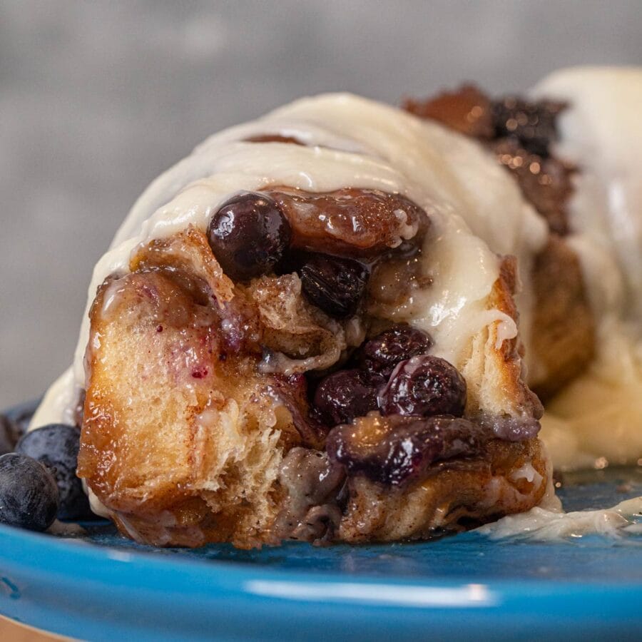Blueberry Cream Cheese Monkey Bread Recipe - Dinner, then Dessert