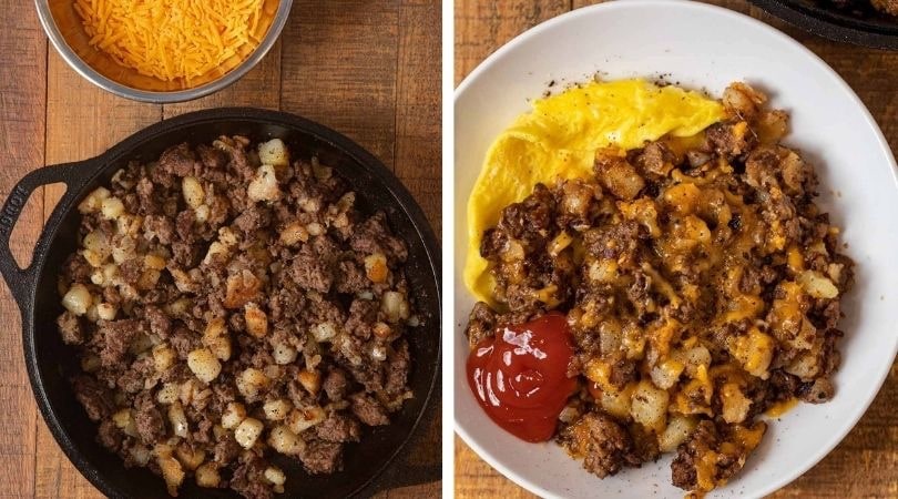 Cheesy Hamburger Hash Recipe - Dinner, then Dessert
