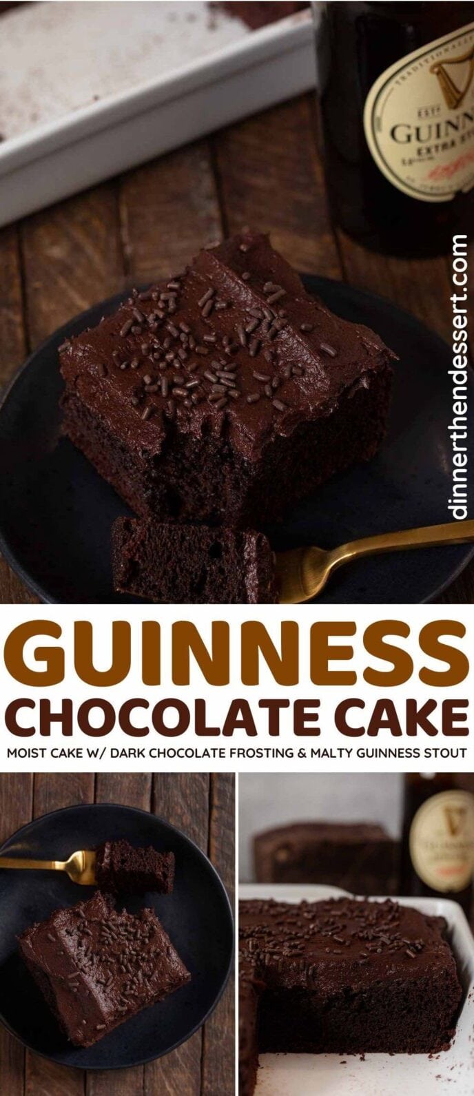 Easy Easy Guinness Chocolate Cake Recipe (w/ Rich Dark Chocolate Frosting)