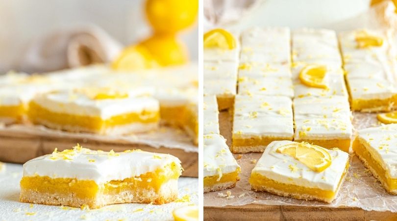 Lemon Shortbread Bars Recipe - Dinner, then Dessert
