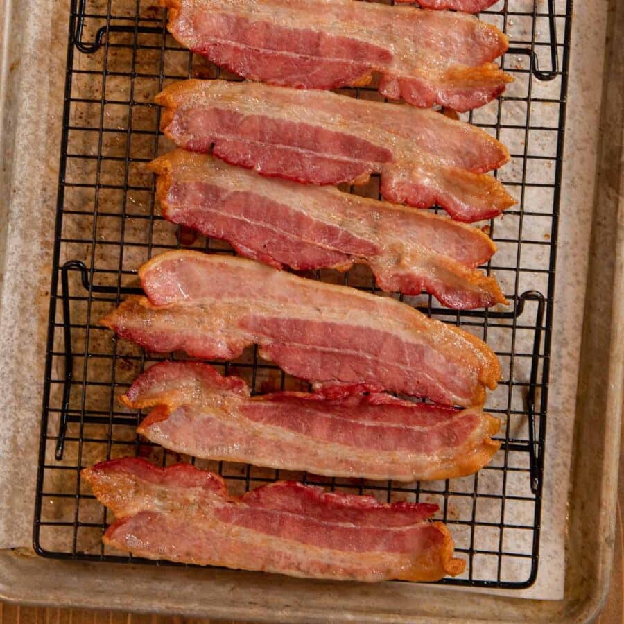 Oven Baked Bacon - Crispy and Chewy! Recipe - Dinner, then Dessert