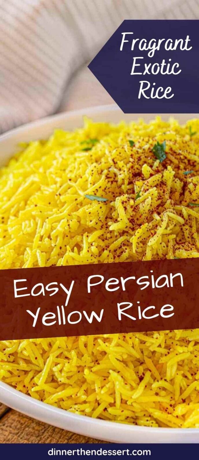 Persian Yellow Rice Recipe - Dinner, then Dessert