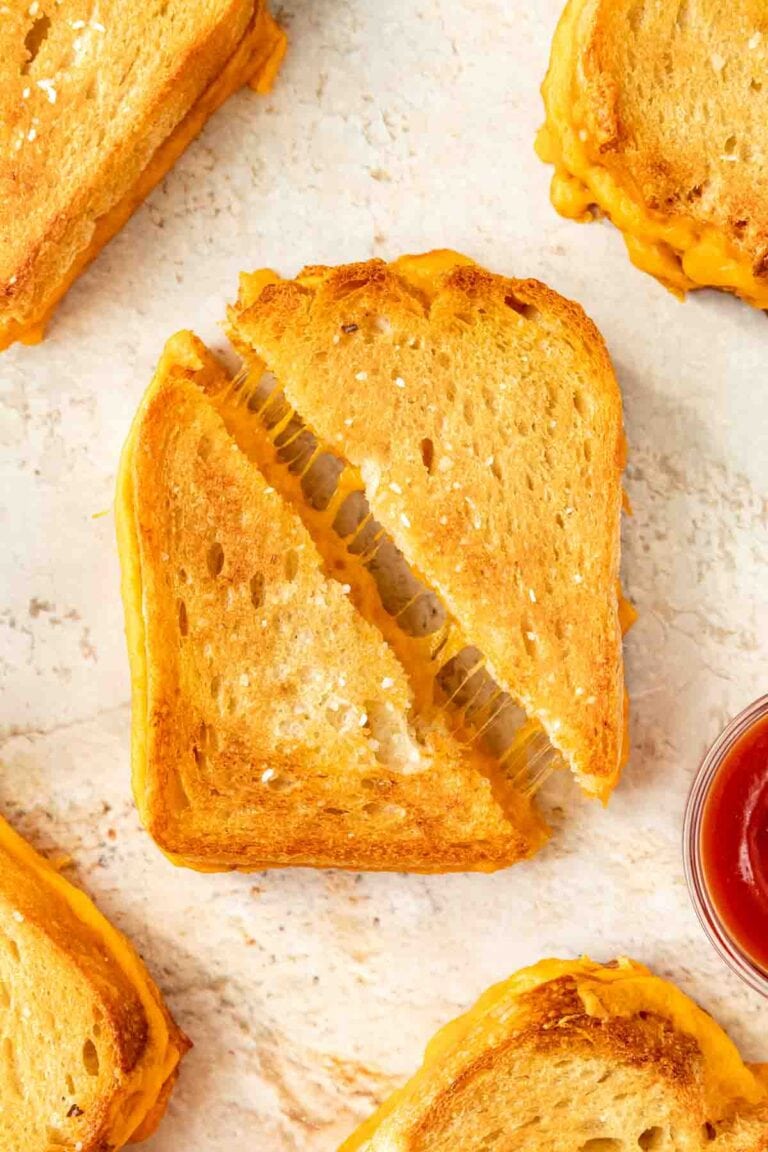 Sheet Pan Grilled Cheese Sandwiches Recipe - Dinner, then Dessert