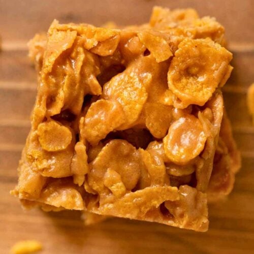 Easy Peanut Butter Cornflake Bars Recipe - Dinner, then Dessert